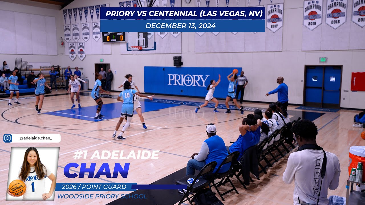 12 13 2024 Priory vs Centennial Highlights - Adelaide Chan - YouTube