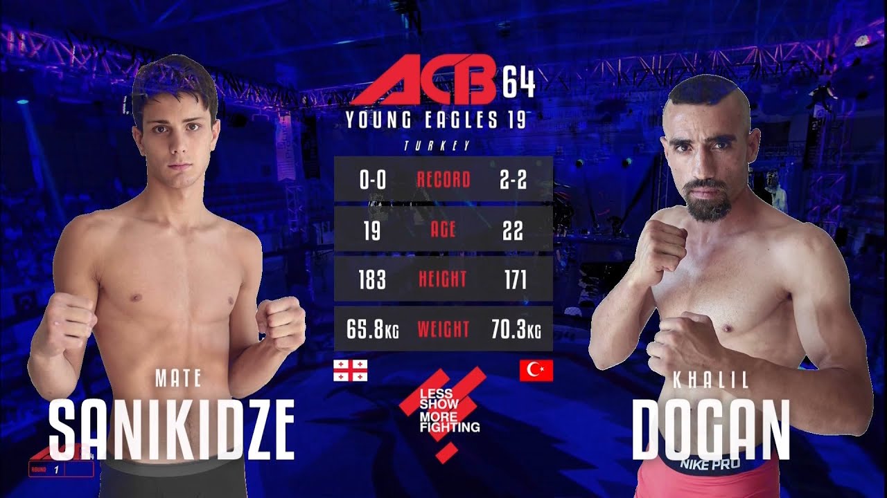 Мате Саникидзе vs. Халил Доган | Mate Sanikidze vs. Halil Dogan | ACB 64 - Young Eagles 19 - YouTube