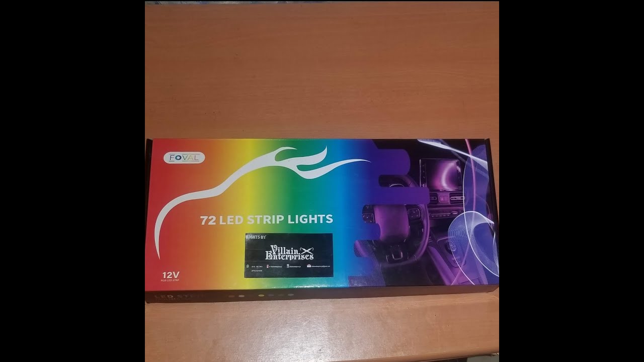 72 Led Ambiance Strip Lights installed inside coaster bus roof lights ...