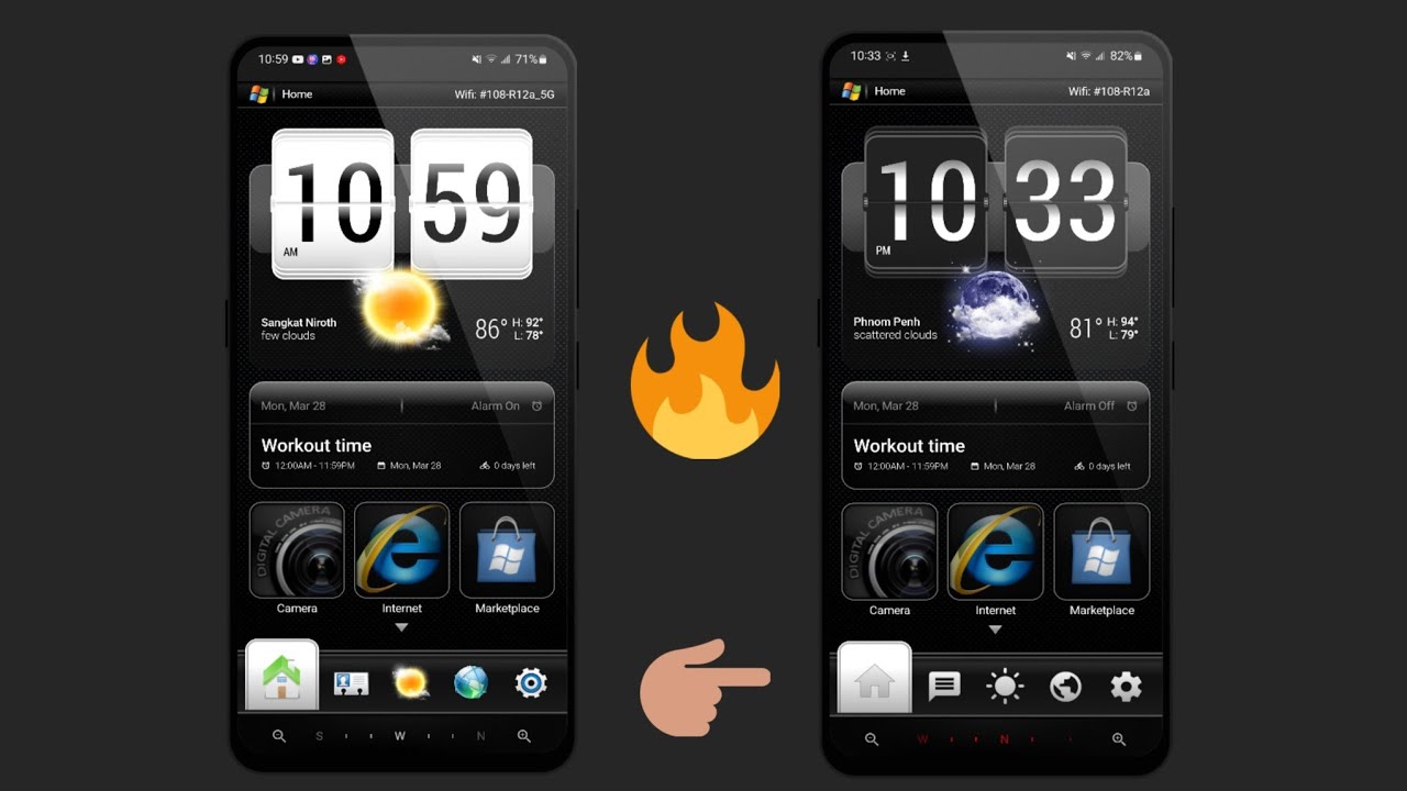 Windows Mobile theme 6.5 for android (Klwp) - Tutorial - YouTube