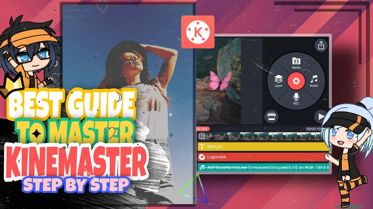 How to edit videos in mobile phone | #Kinemaster Explain Step by Step ...