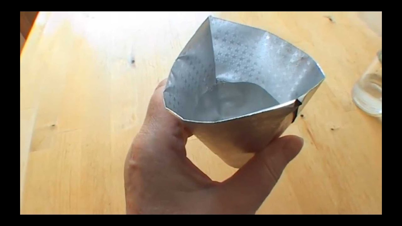 How To Make an Origami Cup - Falte Dir Deinen Origami Becher! - YouTube