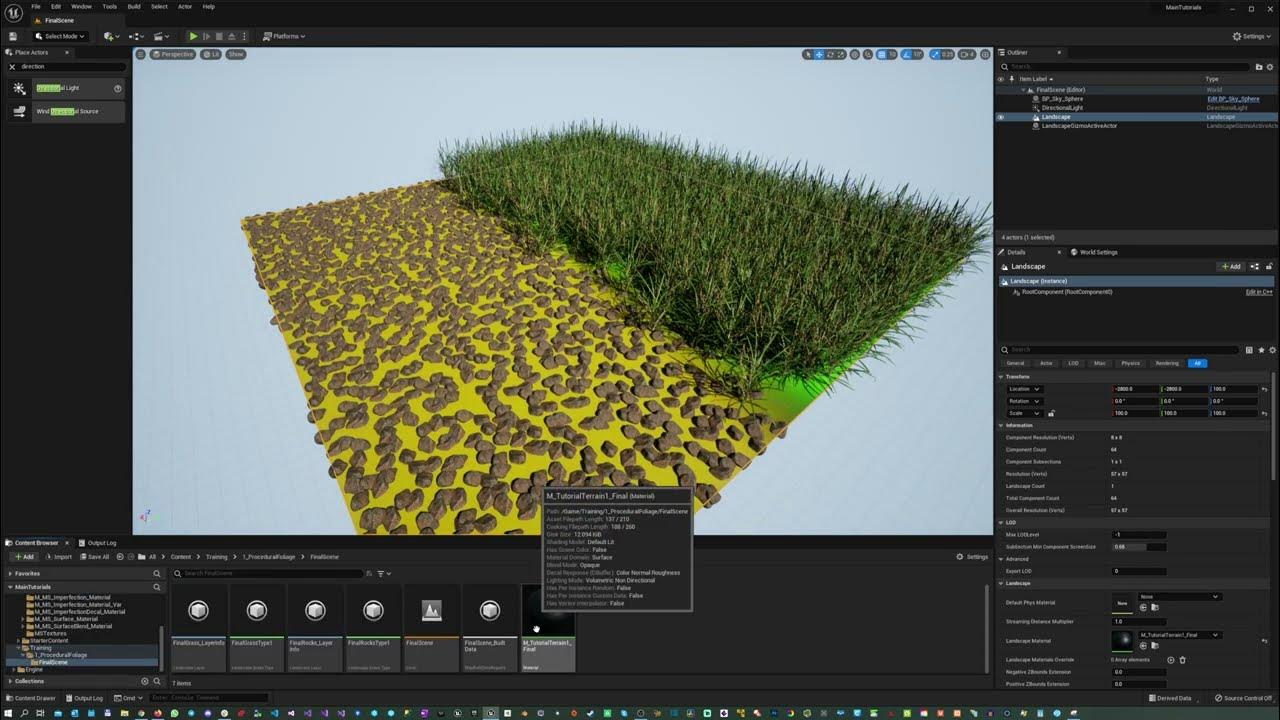 How to create Procedural Foliage in Unreal Engine - Tutorial - YouTube