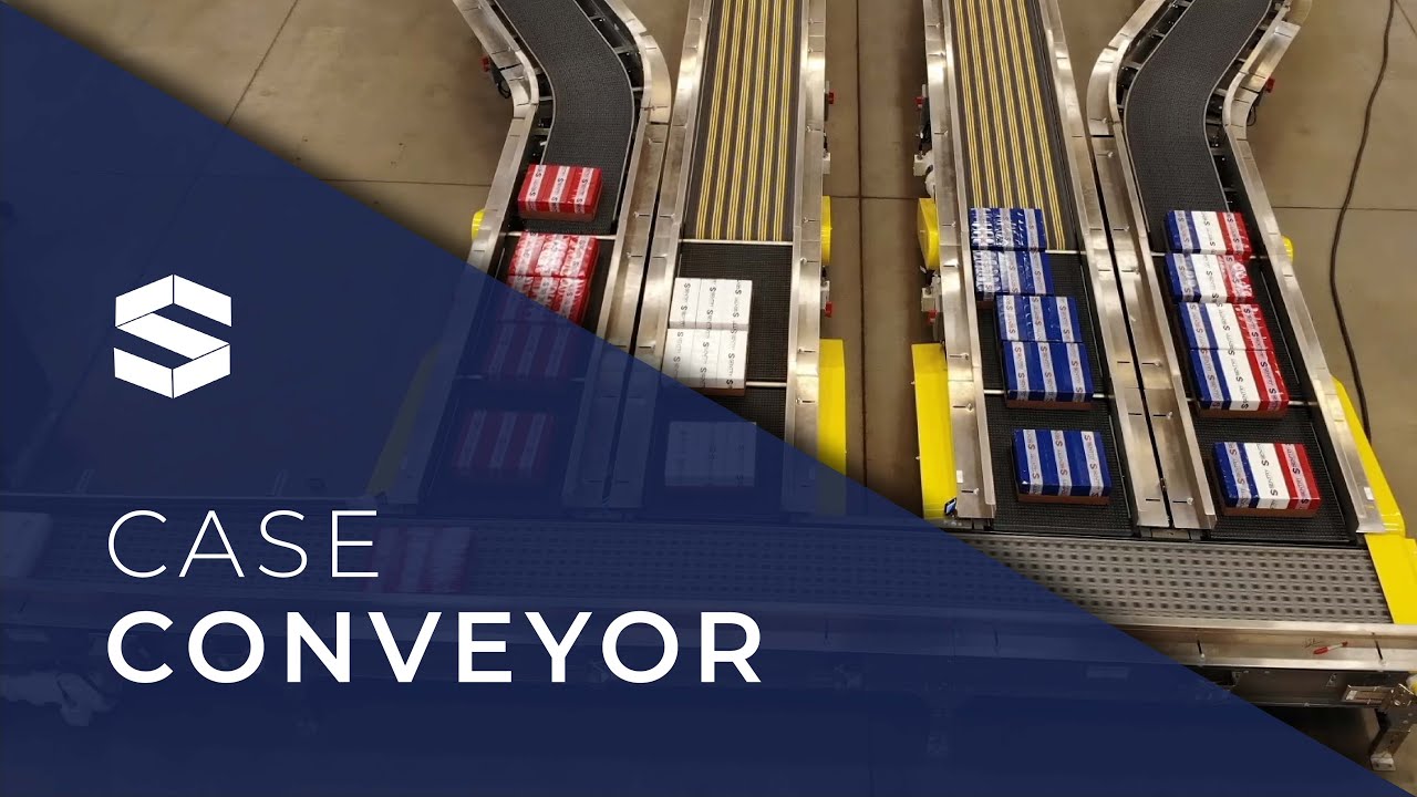 Floor Level Full Case Conveyor - YouTube