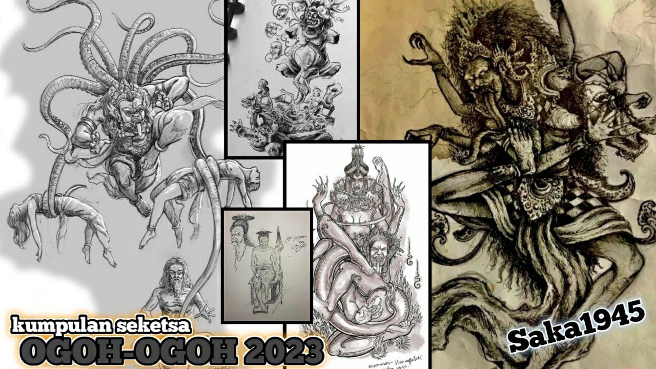 Ini dia ogoh-ogoh 2023, kumpulan seketsa ogoh-ogoh 2023 terbaru, saka ...