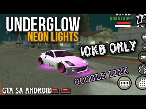How to Install HD NEON LIGHTS Car Mod in Gta San Andreas Android | full ...