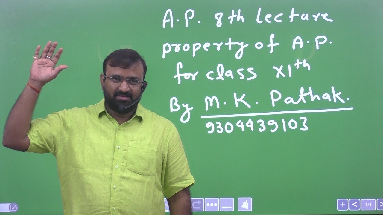 AP 8th LECTURE FOR CLASS 11TH BY M K PATHAK - YouTube