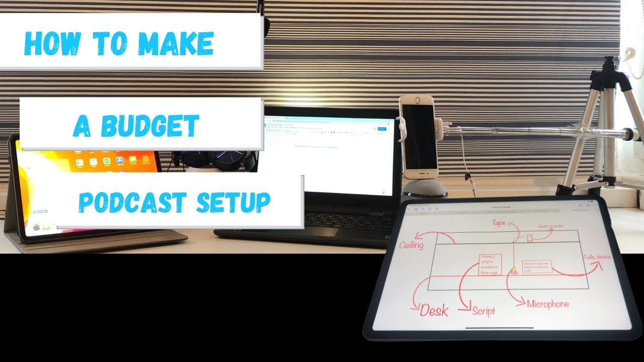 How to make a budget podcast setup - YouTube