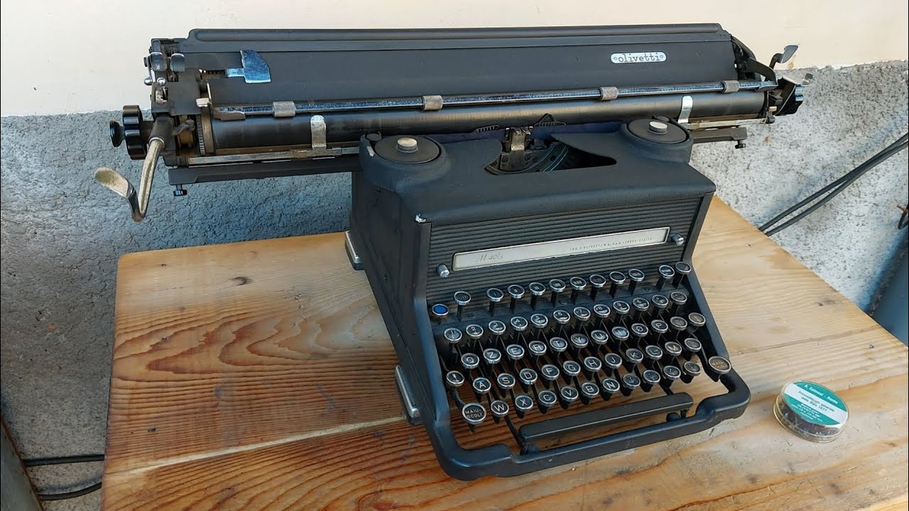 1946 Olivetti M40/3 RIBBON REPLACING with NEW OLD STOCK cartridge ...