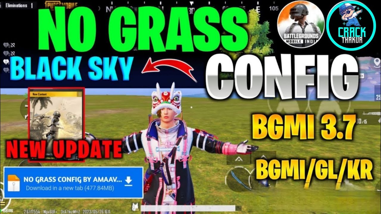 Bgmi no grass config 3.7 | bgmi 3.7 no grass config | bgmi no water ...