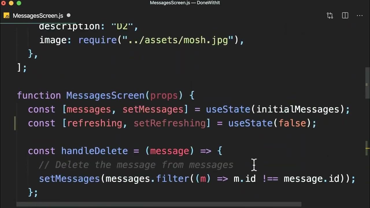 React Native | Fundamentals #57 - Implementing pull to refresh [By Mosh Hamedani] - YouTube