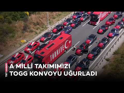 🇹🇷#BizimÇocuklar, Dünya Kupası'na Togg konvoyuyla uğurlandı