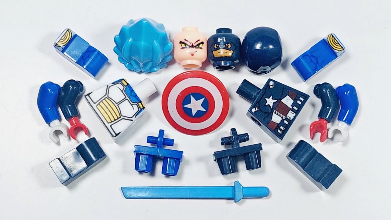 LEGO CAPTAIN AMERICA AND LEGO VEGETA SSB | BUILD LEGO - YouTube