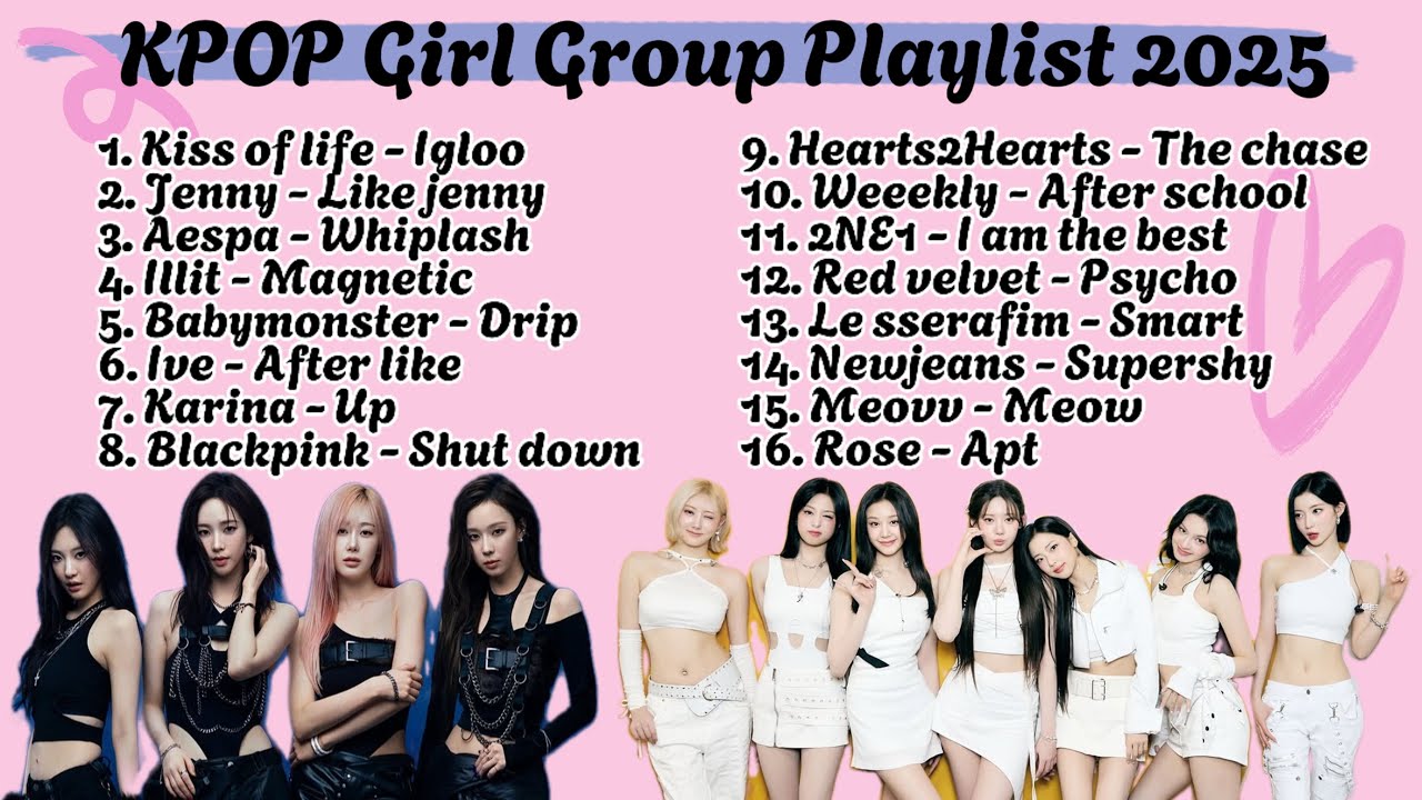 KPOP Girl Group Playlist 2025 for working, studying, dance | KPOP Hits ...
