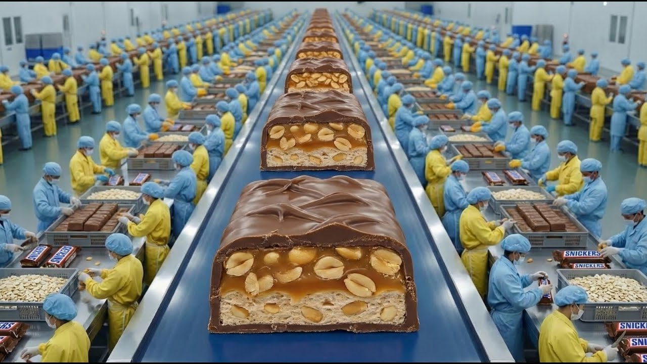 Inside the Snickers Factory: How Millions of Chocolate Bars Are Made ...