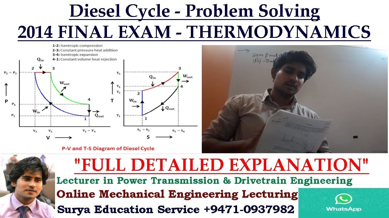 2014 Thermo Fluids Final Q2 - Diesel Cycle / Problem Solving of Diesel ...