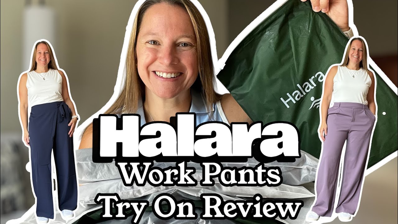 Work Dress Pants Try On Review by Halara - YouTube