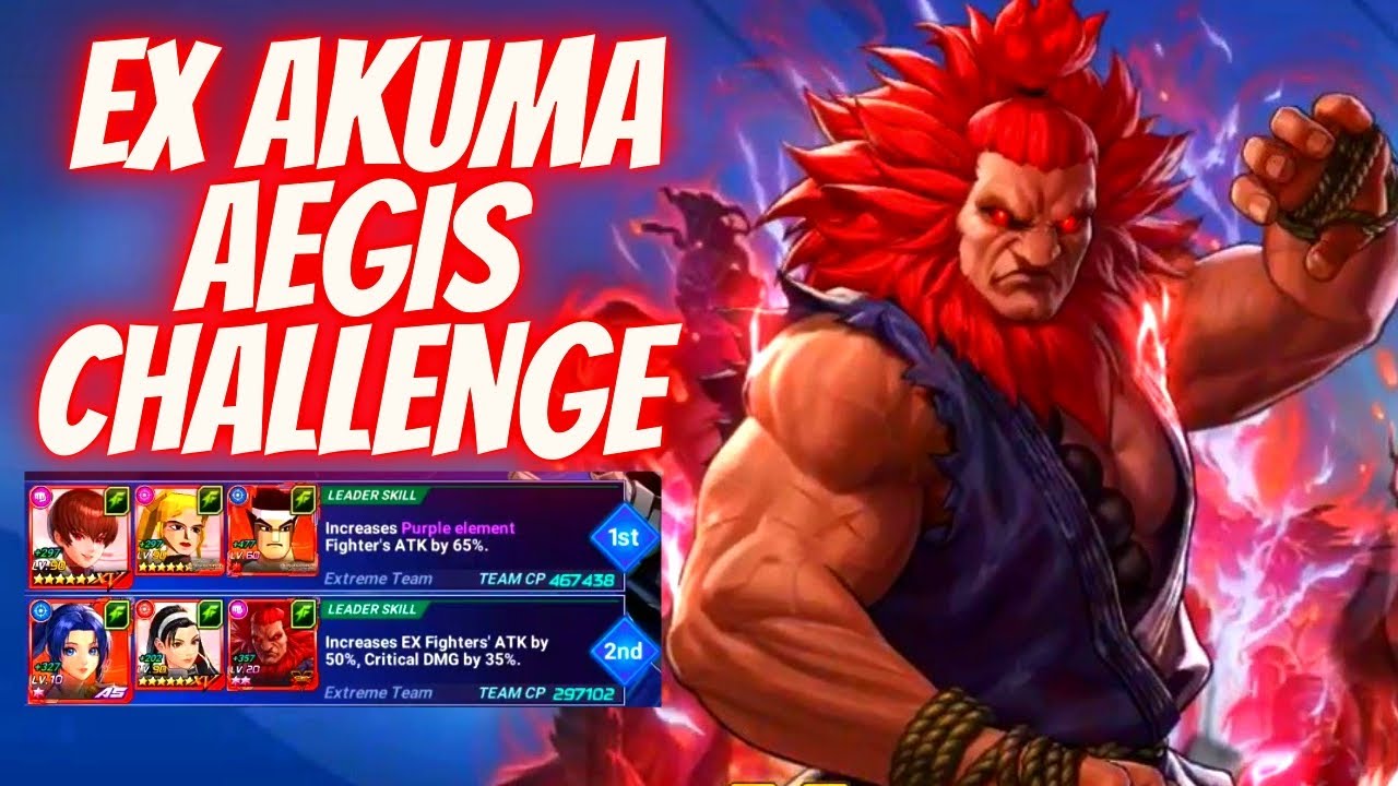 EX AKUMA VS MECHA GOENITZ AEGIS CHALLENGE - PURPLE SOLO TEST - KOF ALL ...