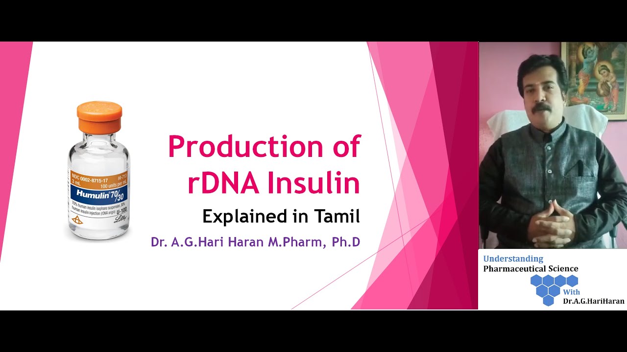 Production of rDNA Insulin Explained in Tamil - YouTube