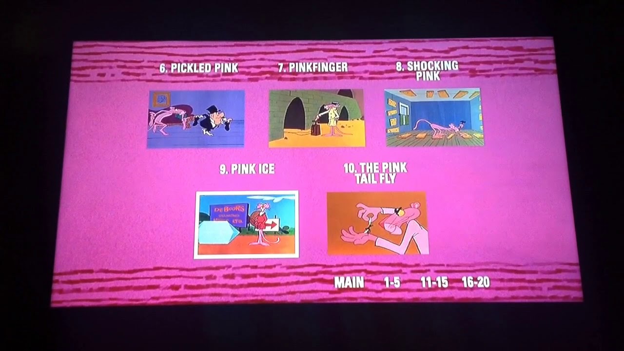 The Pink Panther Cartoon Collection Vol. 1 Main Menu Walkthrough - YouTube