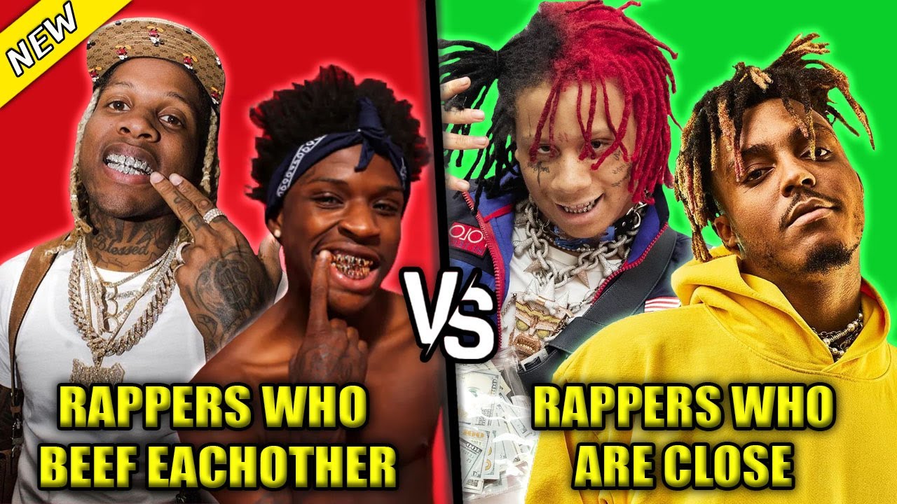 RAPPERS WHO HAVE BEEF WITH EACH OTHER VS RAPPERS WHO ARE CLOSE TO EACH ...