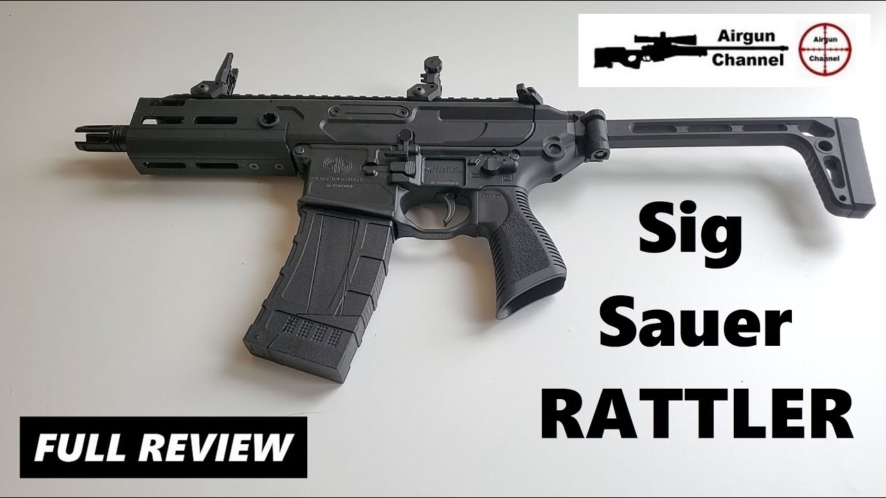 Sig Sauer RATTLER (Full Review) 3 Shot Burst Replica BB Gun with Semi ...