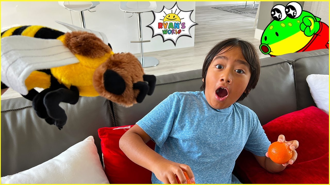 Ryan Learns about Bees with Gus! - YouTube