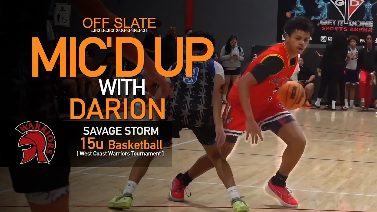 Darion Mic'd up | Savage Storm 15u Basketball - YouTube