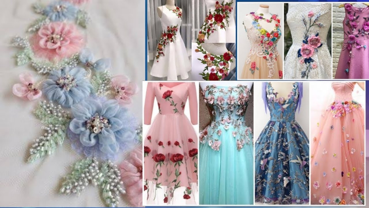 Ribbon work new design - YouTube