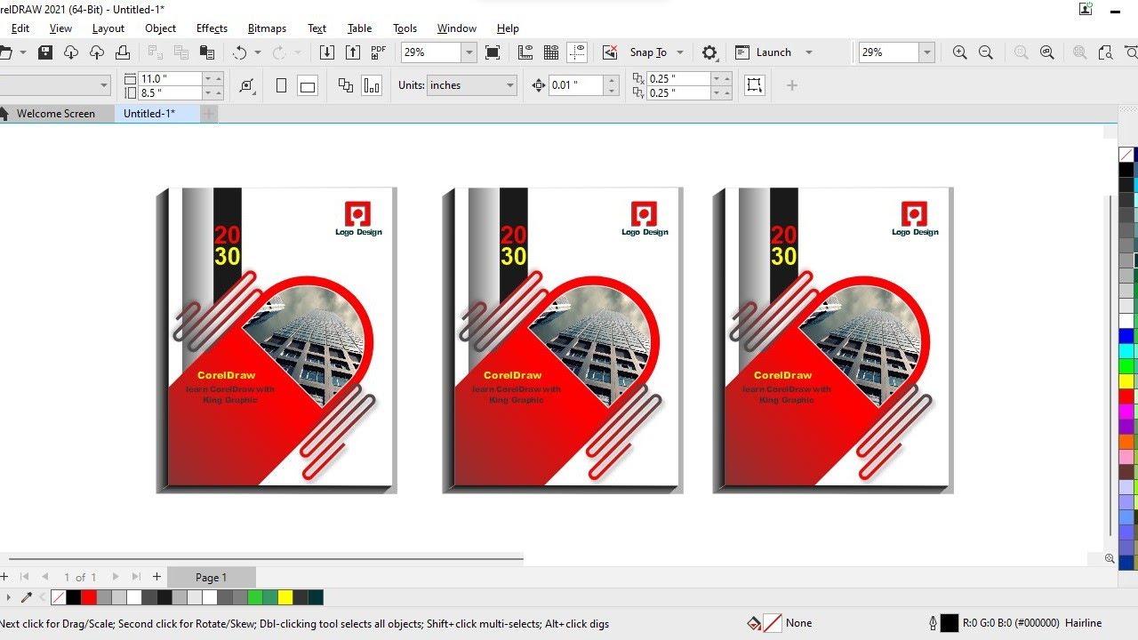 How to create Book Page design in Coreldraw || @BRIGHT-i9h - YouTube