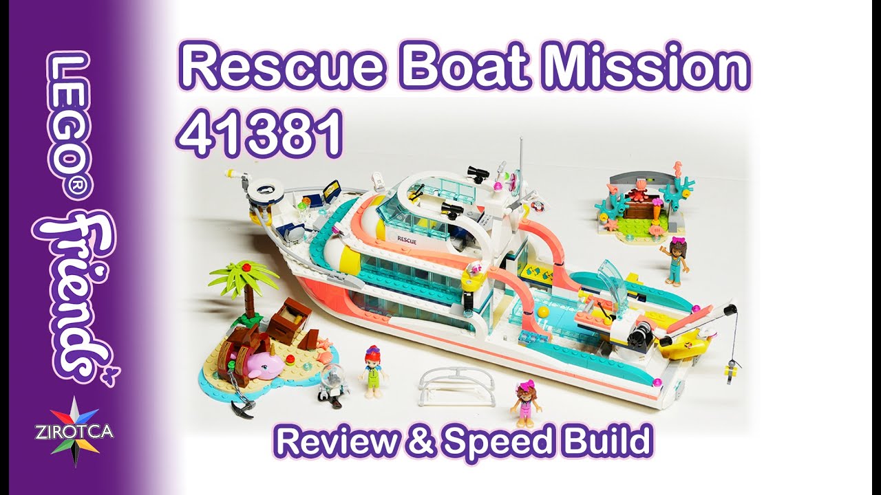 LEGO Rescue Mission Boat Review | Speed Build | LEGO 41381 | LEGO ...