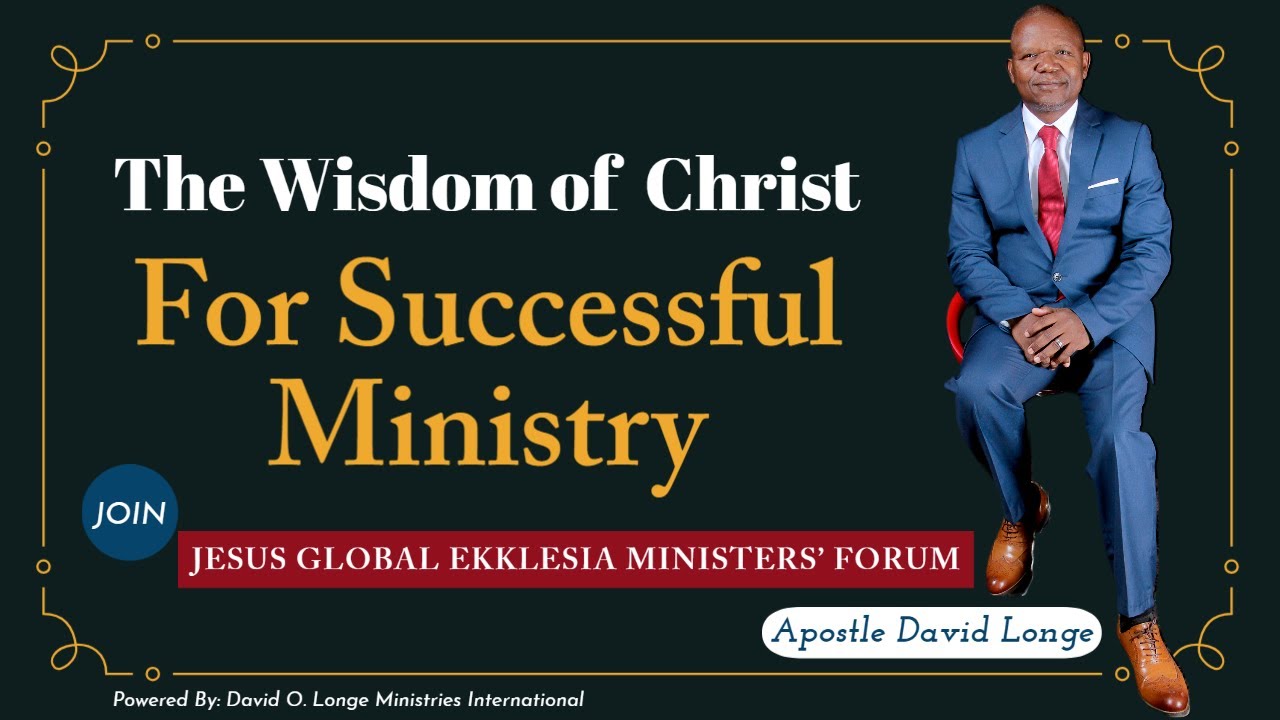The Wisdom of Christ For Successful Ministry - YouTube