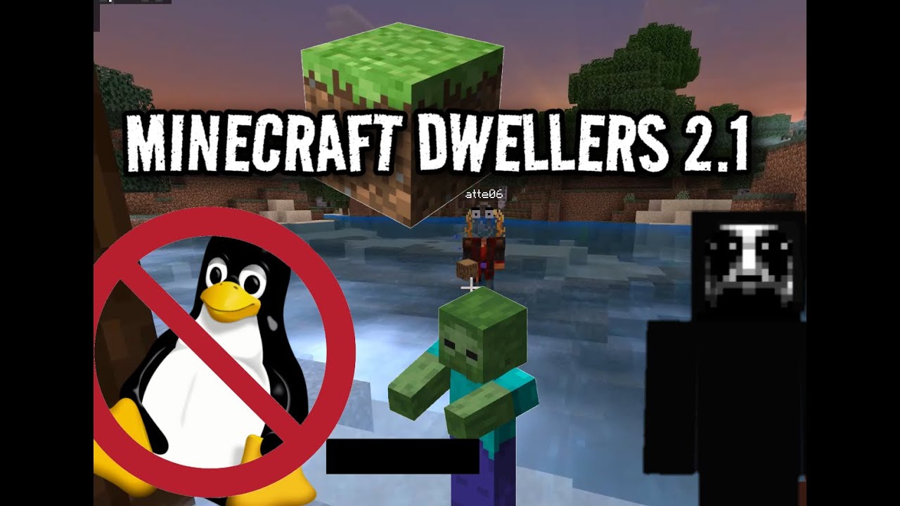 MINECRAFT DWELLERS 2.1 - Slaget mot k*kbelägda zombies - YouTube