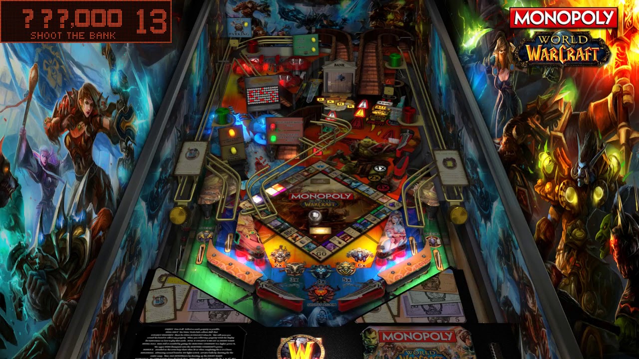 World of Warcraft Monopoly Pinball VPX - YouTube
