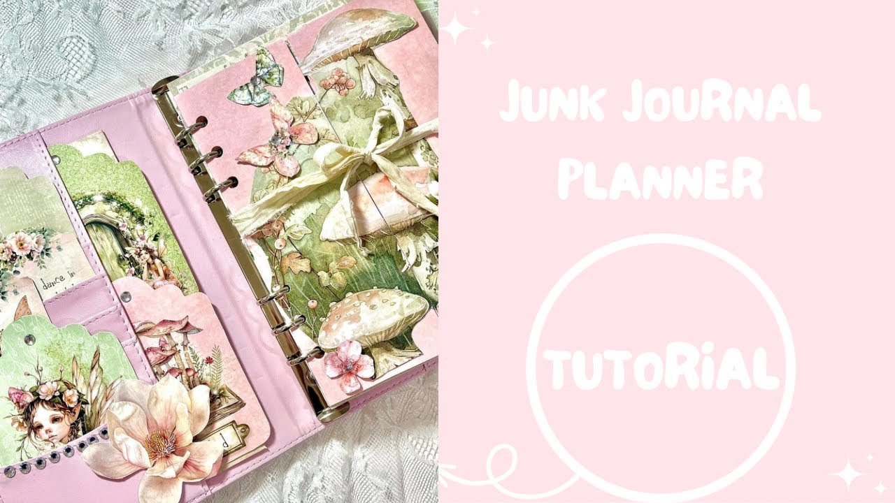 How to make a junk journal planner from start to finish tutorial - YouTube