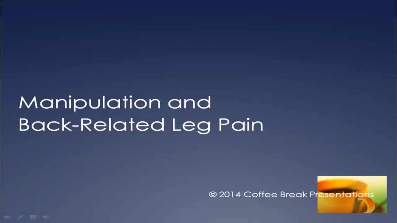 Manipulation for Back-Related Leg Pain - YouTube