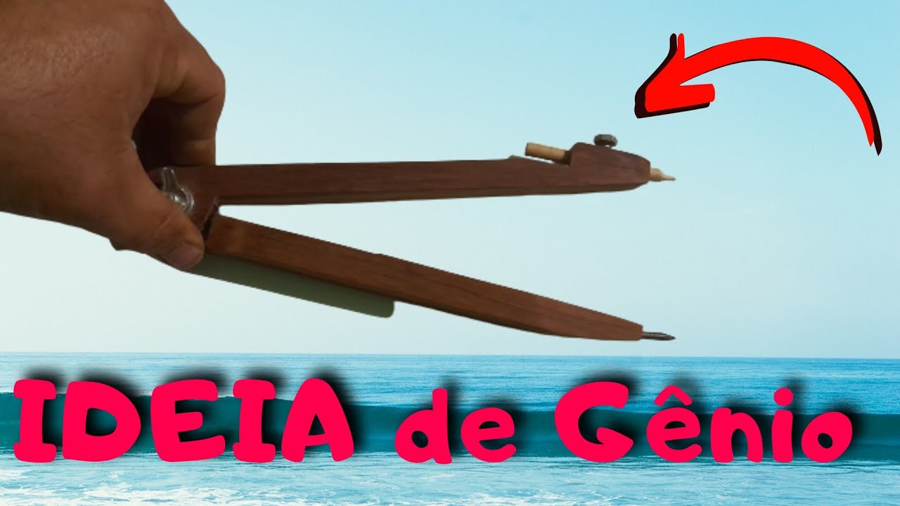 Como Fazer Compasso de MADEIRA de Marceneiro e Carpinteiro! Nunca Mais ...