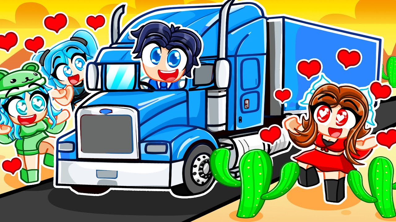 RIZZING GIRLS With The NEW SEMI TRUCK In Roblox A DUSTY TRIP! - YouTube