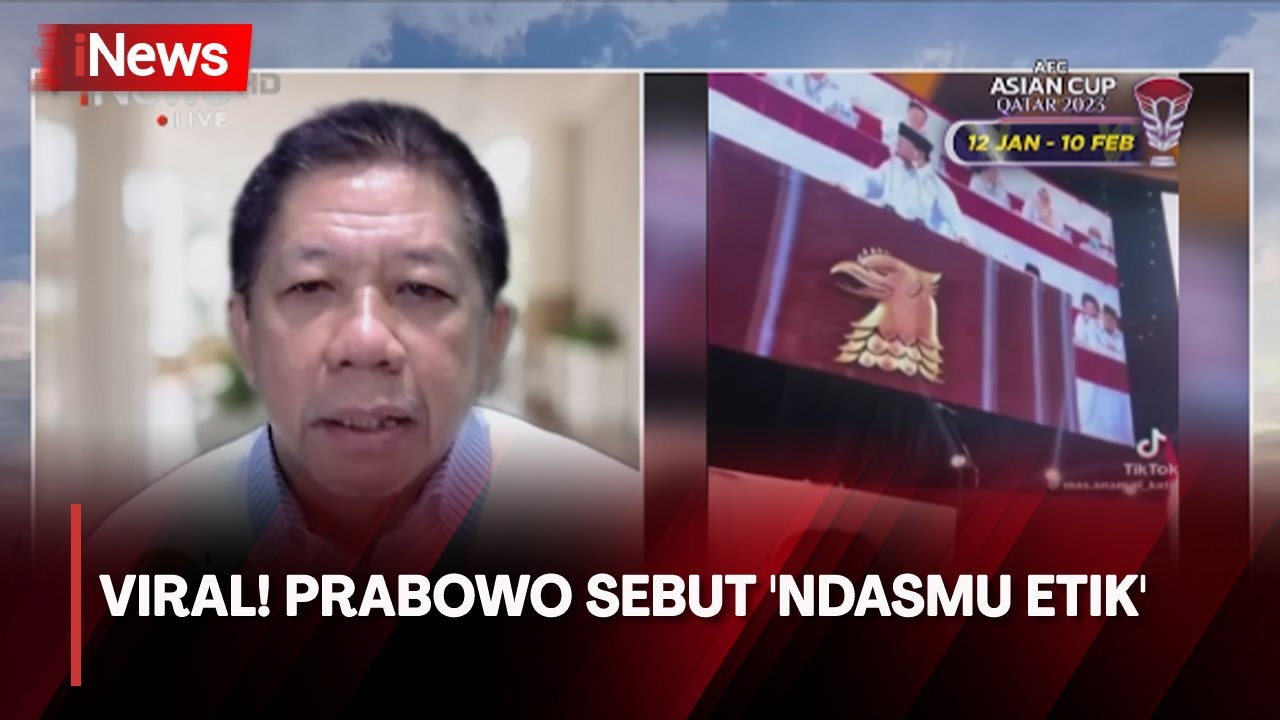 Prabowo Sebut 'Ndasmu Etik', Effendi Ghazali: Ucapan Membentuk 'Images ...