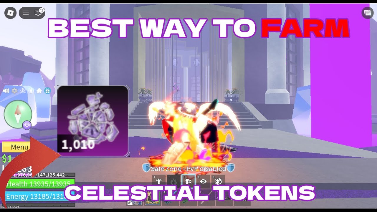 BEST WAY TO FARM NEW CELESTIAL TOKENS - BLOX FRUIT - YouTube
