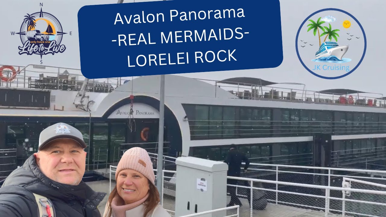 Avalon Panorama | Rhine River Castle Cruising | Lorelei | REAL MERMAIDS ...