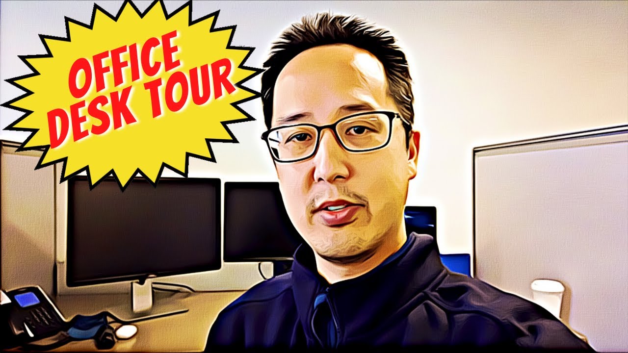 Quick Office Desk Tour Setup - YouTube