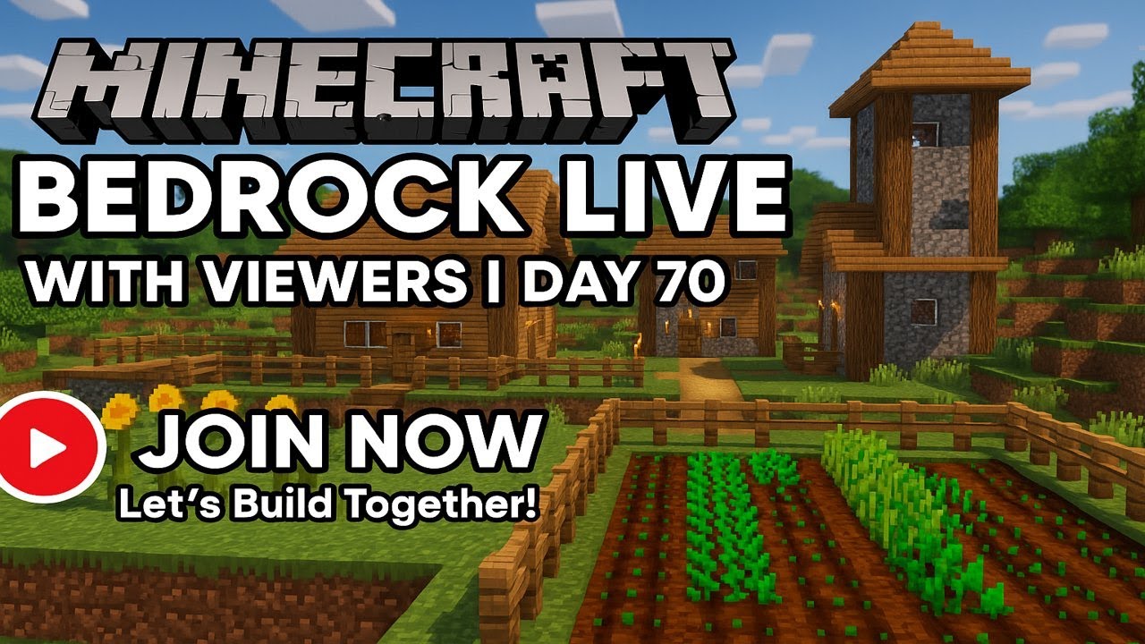 MINECRAFT BEDROCK LIVE STREAM WITH VIEWERS | DAY 100 - YouTube