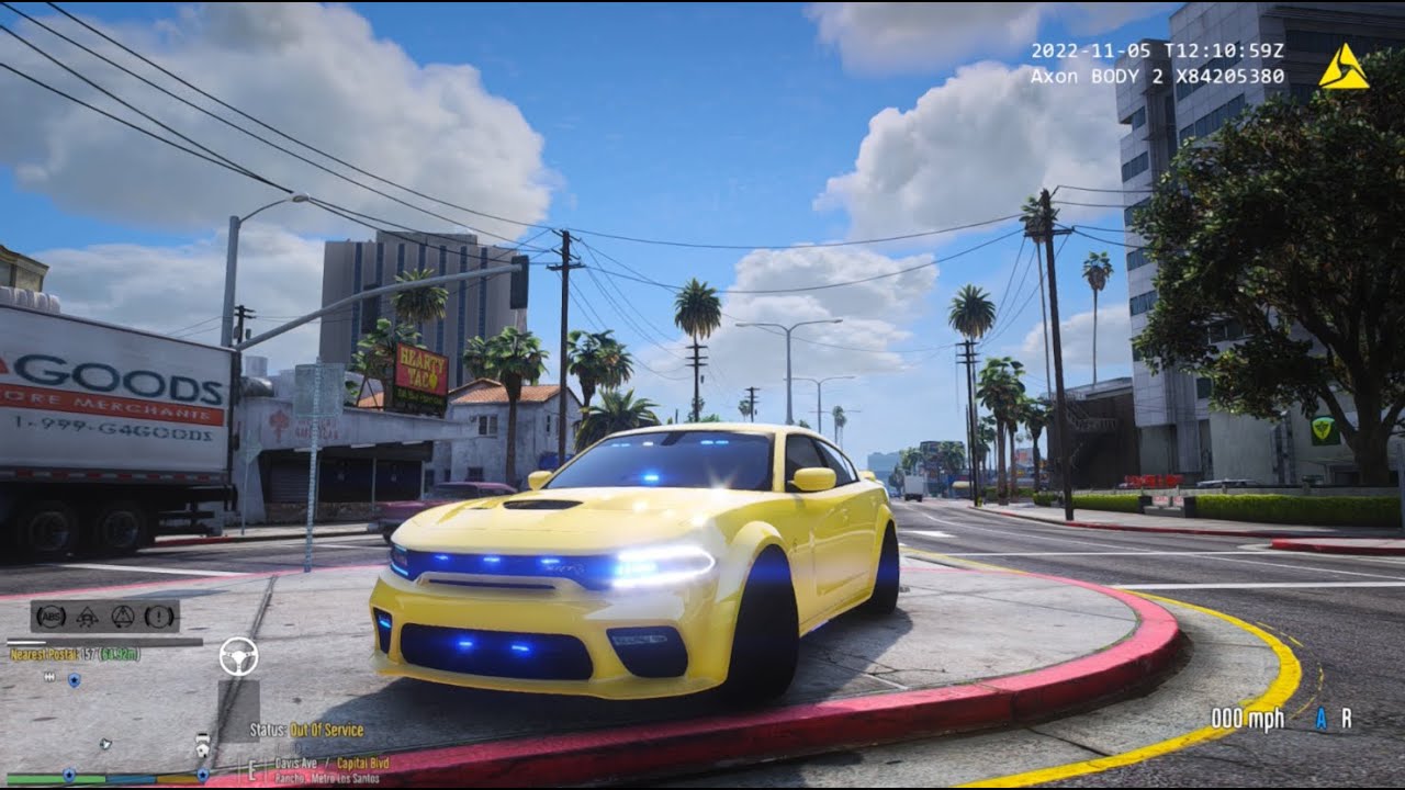 Widebody Dodge Hellcat FBI Patrol | Max setting | 4k | LSPDFR 4.9 - YouTube