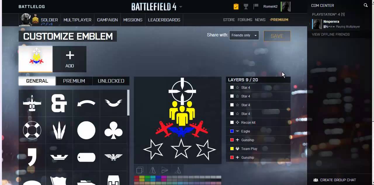 BF4 Emblem Editing - YouTube