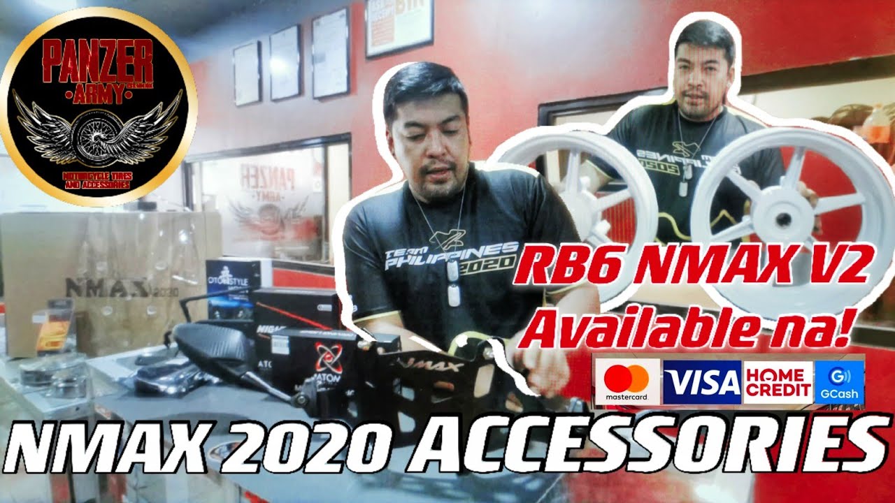 NMAX 2020 V2 MAGS RB6 | NMAX 2020 V2 ACCESSORIES | RACING BOY - YouTube