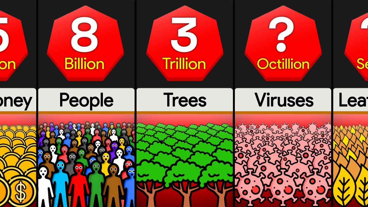 Comparison: How Many ____ in the World (Numbers to Infinity) - YouTube