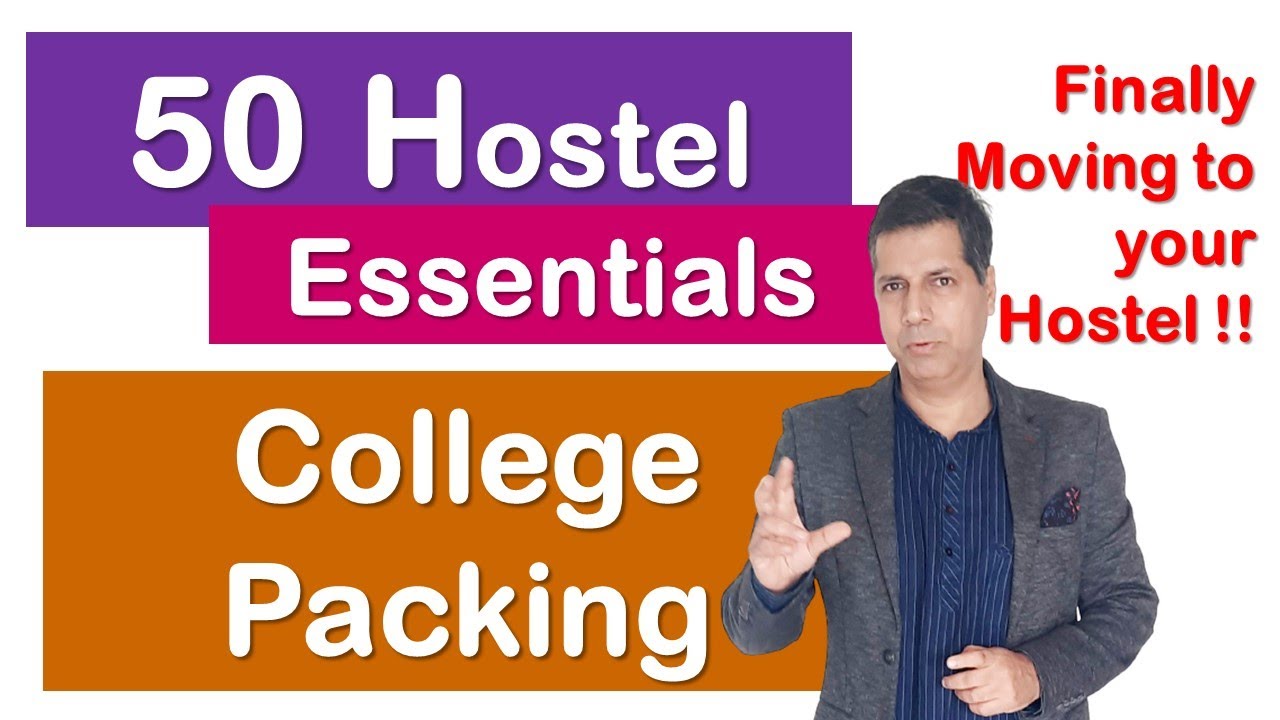 50 Hostel Essentials | Hostel Packing I What to pack for a hostel I ...