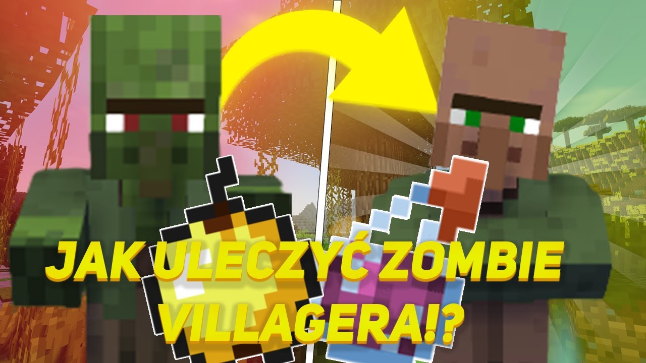 Jak UleczyĆ Zombie WieŚniaka W Minecraft 1 16 Youtube