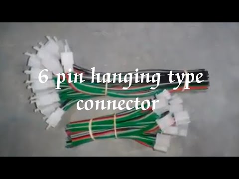 6 pin hanging type connector with fulll copper wire male and female # ...